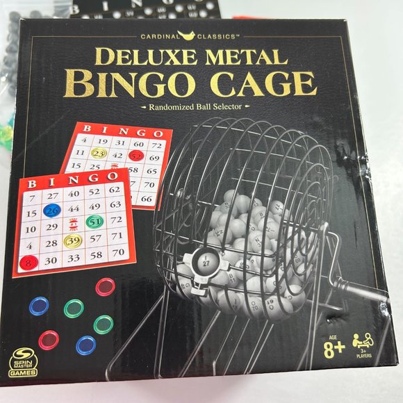 Spin Masters | Toys | Deluxe Metal Bingo Cage Spin Masters Family Game ...